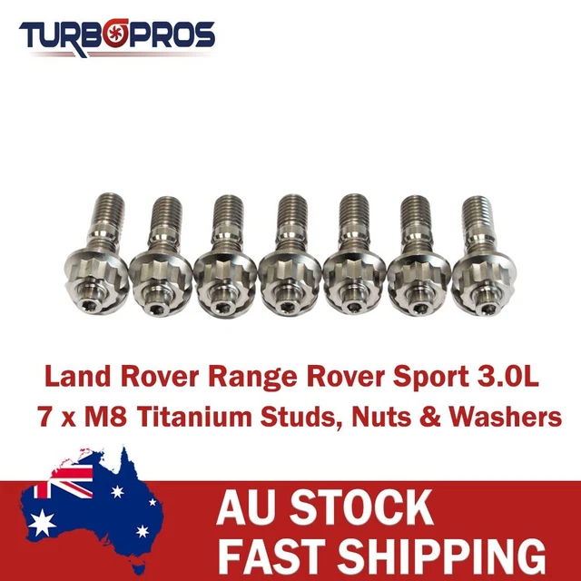 TITANIUM TURBO CHARGER Stud Kit For Land Rover Range Rover Sport 3.0L ...