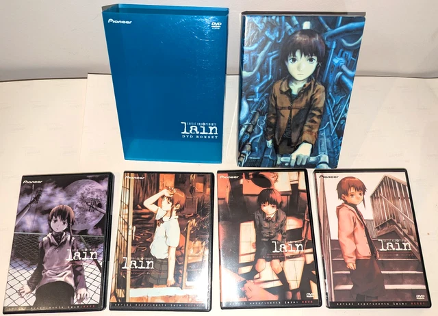 SERIAL EXPERIMENTS LAIN complete 4 dvd Box-sets Pioneer Slipcover 1999 ...