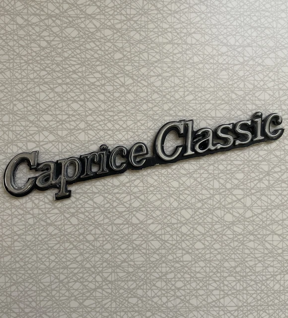 VINTAGE CHEVROLET CAPRICE Classic Emblem Name Plate Badge $20.00 - PicClick