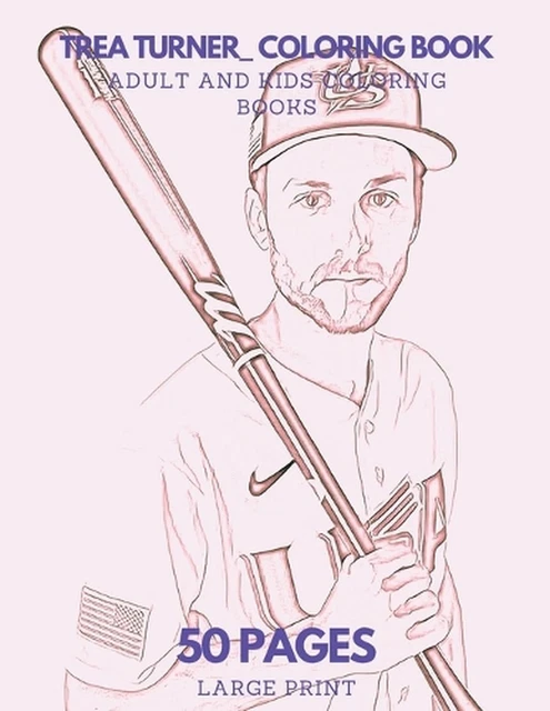 TREA TURNER COLORING Book: 50 pages - Ideal for Kids and Adults by C ...