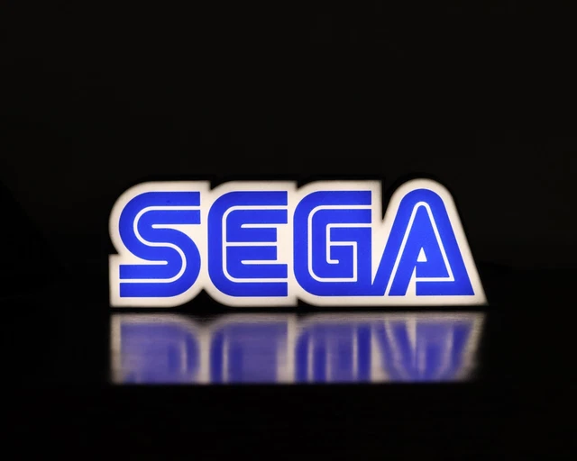 SEGA SIGN LOGO USB, Night Light, Video Game Accessory, Retro Gaming ...