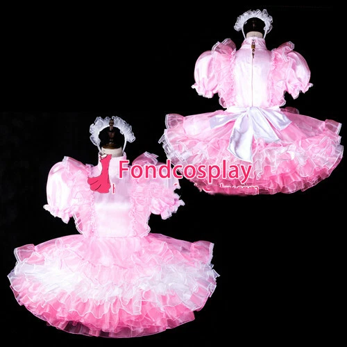 Sissy Maid Satin Dress Lockable Cosplay Costume Tailor Madeand Eur 28 90