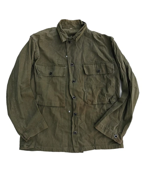 VINTAGE ORIGINAL WW2 US Army Second Pattern 1942 Pat HBT Tunic Combat ...