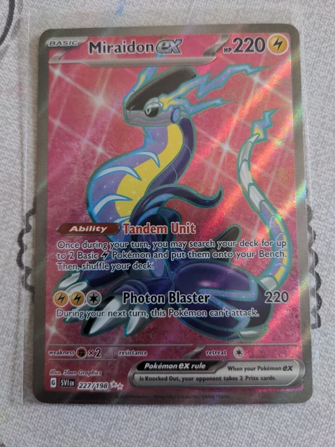 POKÉMON TCG MIRAIDON ex Scarlet & Violet Base Set 227/198 Holo Ultra ...