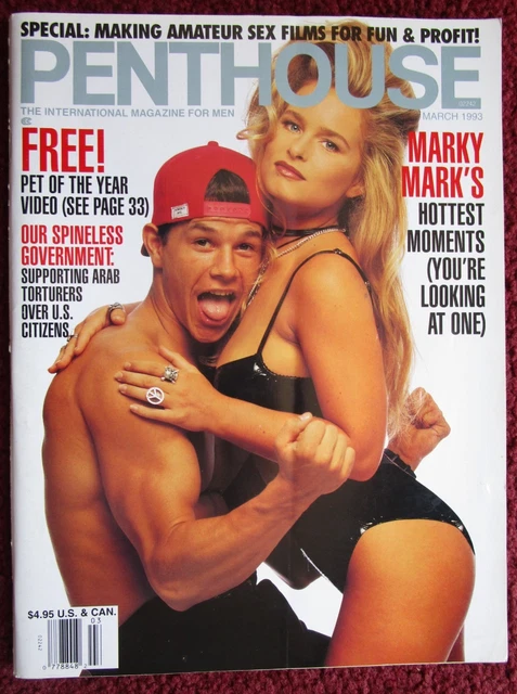 Penthouse Magazine March 1993 ~ Marky Mark Wahlberg Natalie Smith