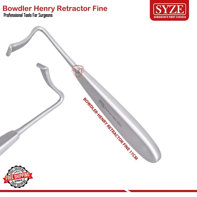 BOWDLER HENRY 17CM Soft Tissue Retractor Tongue Cheek Dental Surgery ...