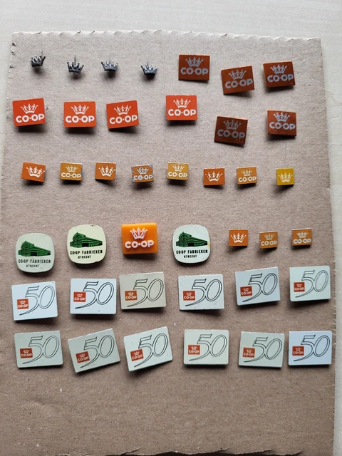 VINTAGE COOP GROCERY Store Supermarket Logo pin badges 1960s £4.95 ...