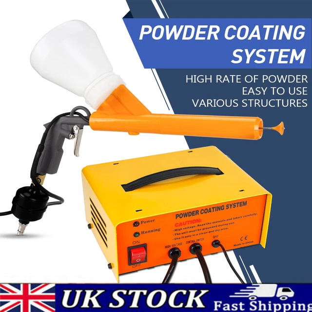 ELECTROSTATIC POWDER COATING Gun System Powder Coat Machine Spraying ...