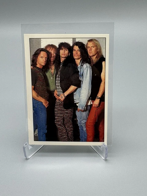 1995 SMASH HITS Aerosmith Steven Tyler Group Band Music Sticker Card #4 ...