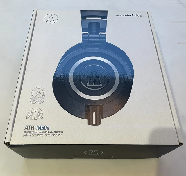 AUDIO-TECHNICA ATH-M50X WIRED Headphones - Black - ORIGINAL BOX ...