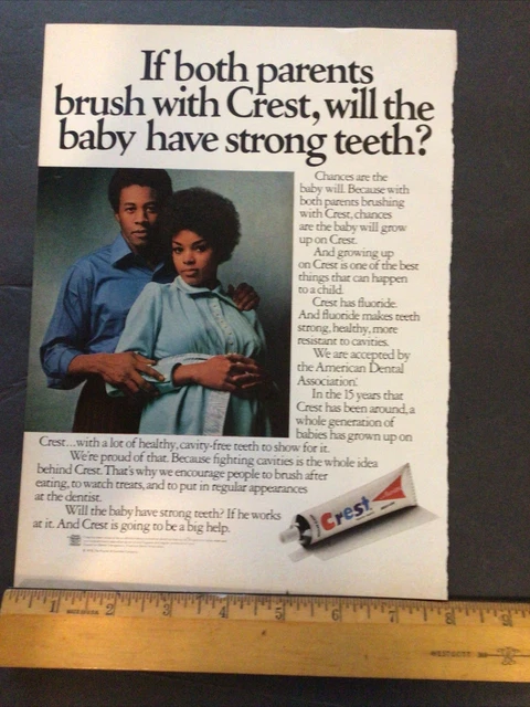 CREST TOOTHPASTE AD Clipping Original Vintage Magazine Print 1970 #2 £5 ...