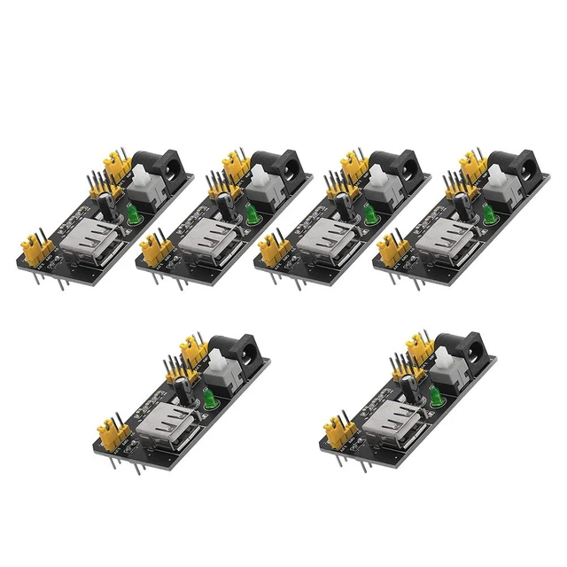 6 PCS DC Voltage Regulator Converter Breadboard Power Module Adjustable ...