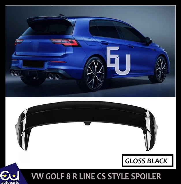 FOR VW GOLF Mk8 R Gtd Gti 2019+ Cs Clubsport Style Rear Spoiler Gloss ...