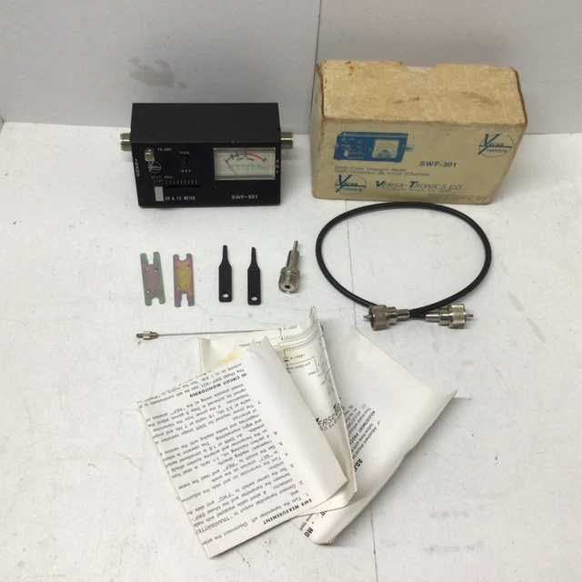 VERSA-TRONICS RADIO SWR & Field Strength Meter with Accessories SWF-301 ...