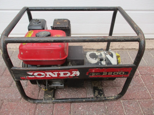 HONDA EC 2200 Generator Gx160 Petrol Engine 5.5Hp 240V & 110V 2Kva ...