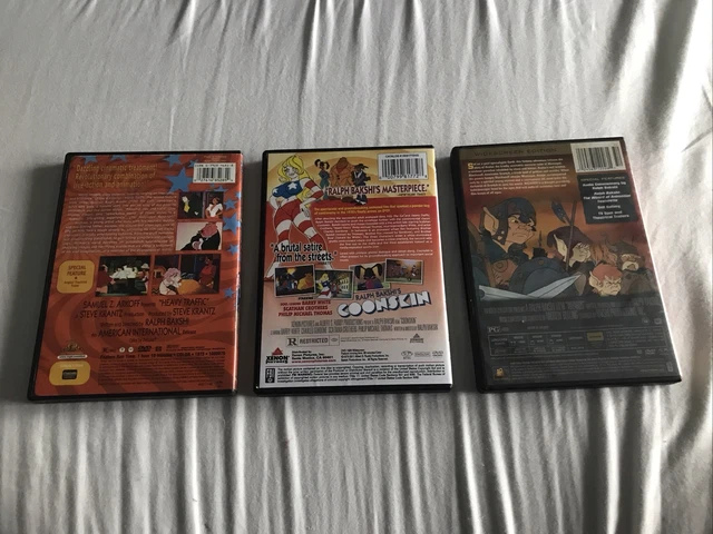 LOTTO DI 3 DVD film Ralph Bakshi traffico pesante 1973 Coonskin 1974 ...