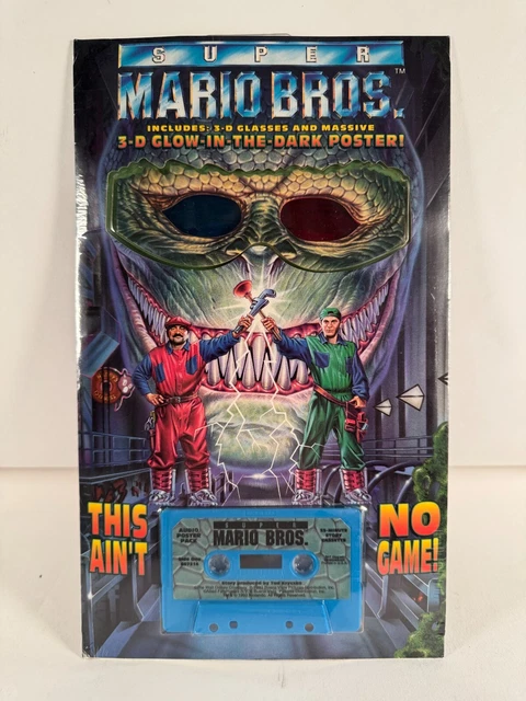 SUPER MARIO BROS 3D Audio Poster Pack Cassette Nintendo Walt Disney ...