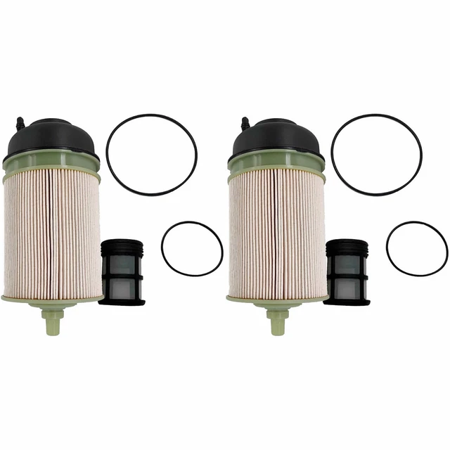 2X F9908 FUEL Filter Element&Pre-screen For Detroit Diesel Engine DD13 ...
