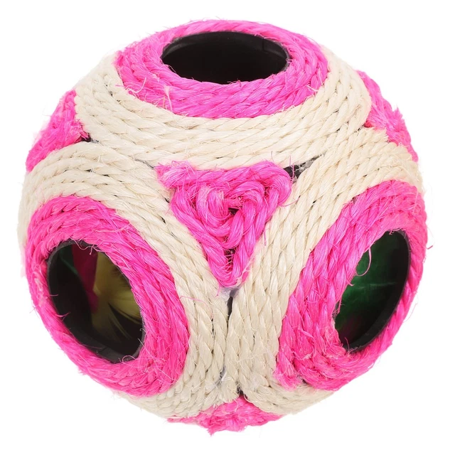 PET CAT KITTEN Playing Ball Chew Ratting Toys with Sisal Rope Ball $20. ...