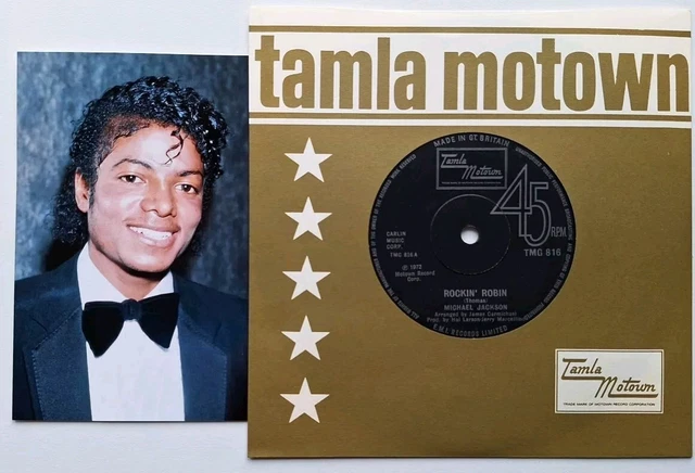 MICHAEL JACKSON & ROCKIN ROBIN" TMG 816 1972 UK 7"Single 45rpm Motown £ ...