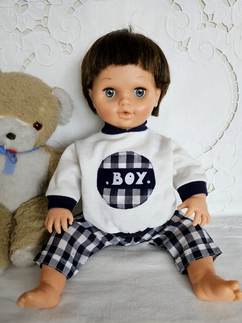TINY TEARS TIMMY Doll Playmates 1996 ~ 15" Vinyl Boy Doll ...