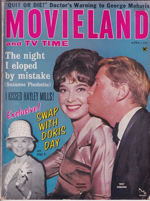 MOVIELAND & TV Time magazine - April 1963, Brenda Lee, Troy Donahue ...