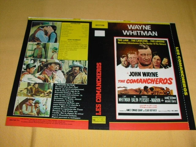 JAQUETTE VHS LES Comancheros John Wayne Stuart Whitman Lee Marvin EUR 4 ...