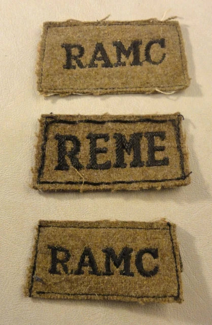 BRITISH ARMY SHOULDER Badges RAMC Medical Corps & REME £3.99 - PicClick UK