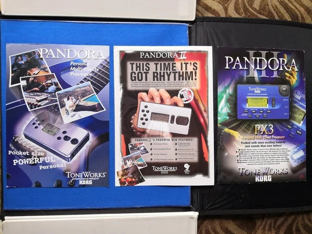 KORG TONEWORKS PANDORA Multi-Effects Processor Brochures for PX1, PX2 ...