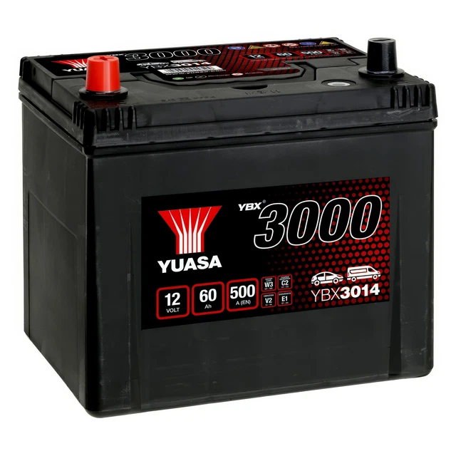 YUASA CAR BATTERY 12V 60Ah 500A T1 Starter SMF Replacement Fits Proton ...