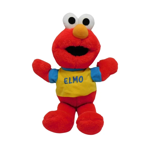 TYCO SESAME STREET Toss And Tickle Me Elmo Talking 20" Plush 1997 ...