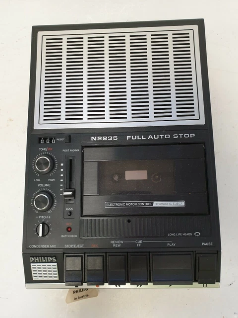 PHILIPS CASSETTE RECORDER N2235 Full Auto Stop Electronic Motor Control ...