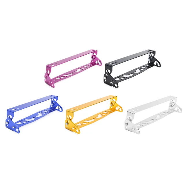 ADJUSTABLE TILT CAR License Plate Bracket Kit Aluminum Number Plate ...