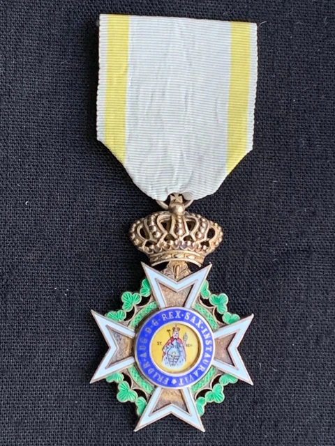 ORIGINAL WW1 GERMAN Saxony Military Order Of St.henry Knights Cross £ ...