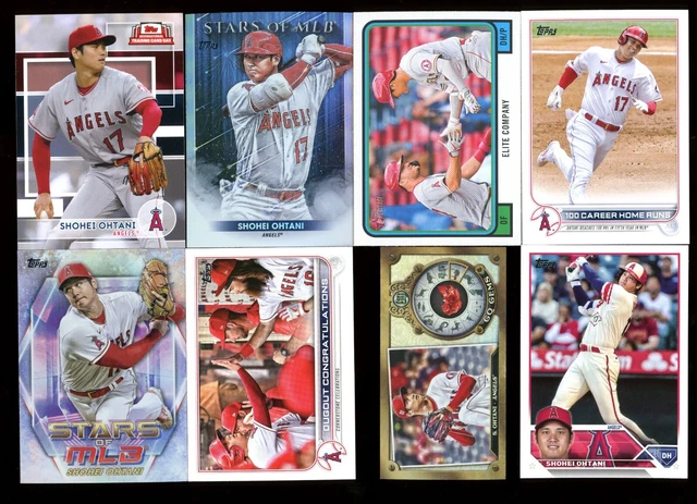 SHOHEI OHTANI LOT OF (8) CARDS - Los Angeles Dodgers/Los Angeles Angels ...