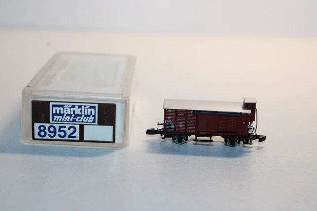 MÄRKLIN Z GÜTERWAGEN 8639 Gedeckter Güterwagen G 10 mit BrH DB Märklinbox EUR 15,80 - PicClick DE