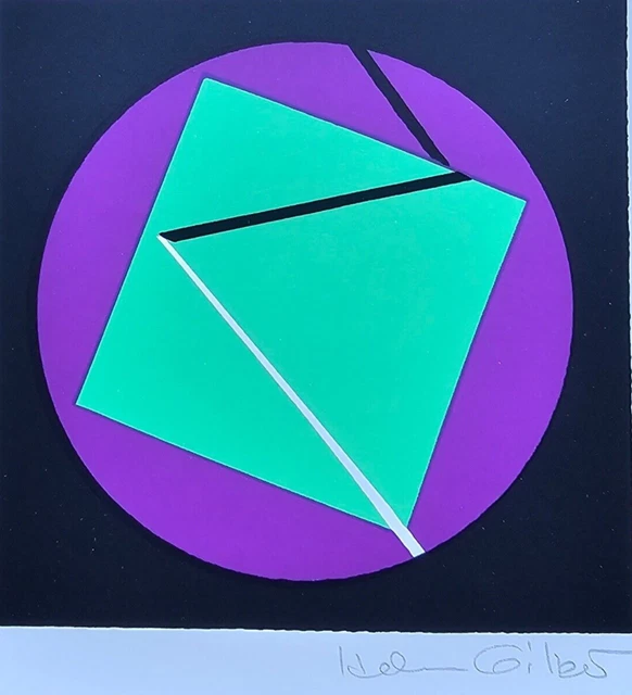 PROF. HELEN GILBERT Licomos Main Signée 1984 Lufthansa Lithographie USA ...