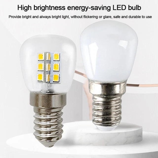 E14 CONNECTOR PYGMY Small Screw Refrigerator Lighting Fridge Bulb LED ...