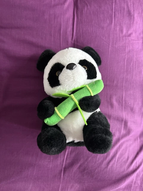 ADORABLE PANDA PLUSH Toy With Bamboo Soft Cuddly Teddy £12.94 - PicClick UK