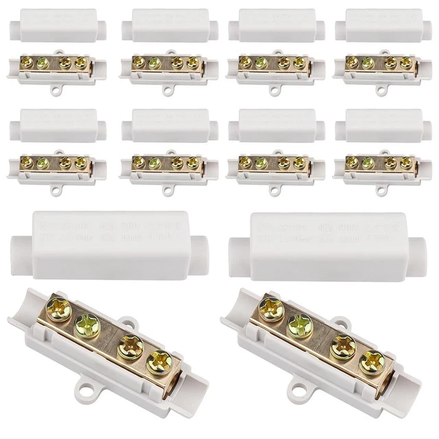 SCREW FASTENED BRASS Wire Connectors Designed for Maximum Contact Area £15.17 - PicClick UK