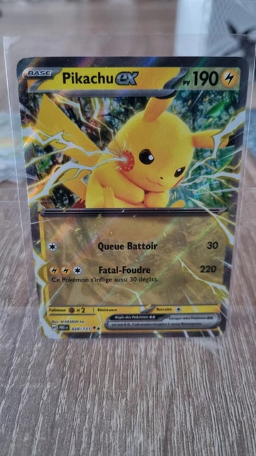 CARTE POKÉMON PIKACHU ex 028/131 Ev8.5 Evolutions Prismatiques FR NEUF EUR 5,00 - PicClick FR
