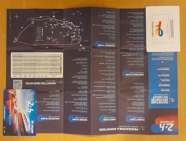 PROGRAMME PLAN CIRCUIT 24 Heures Du Mans 2024 Le Mans 24H EUR 3,00 - PicClick FR
