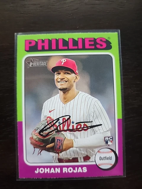 2024 TOPPS HERITAGE Johan Rojas RC Philadelphia Phillies #171 EUR 2,07 ...