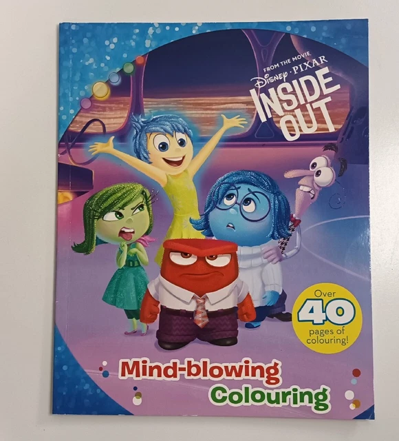 DISNEY PIXAR INSIDE Out Mind-Blowing Colouring Story Book 2015 £12.59 ...