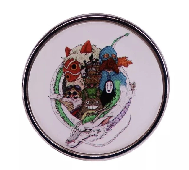 GHIBLI MONTAGE HOWL Kiki Porco Rosso Cat Castle Sky Drag No Face Metal ...