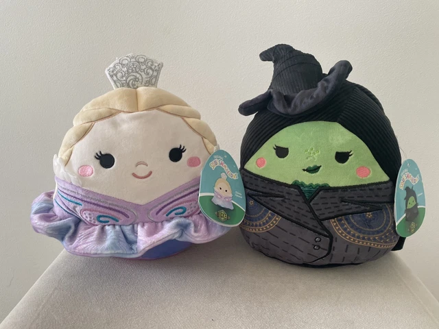 SQUISHMALLOWS WIZARD OF Oz 8” Elphaba & Glinda The Wicked & Good Witch ...