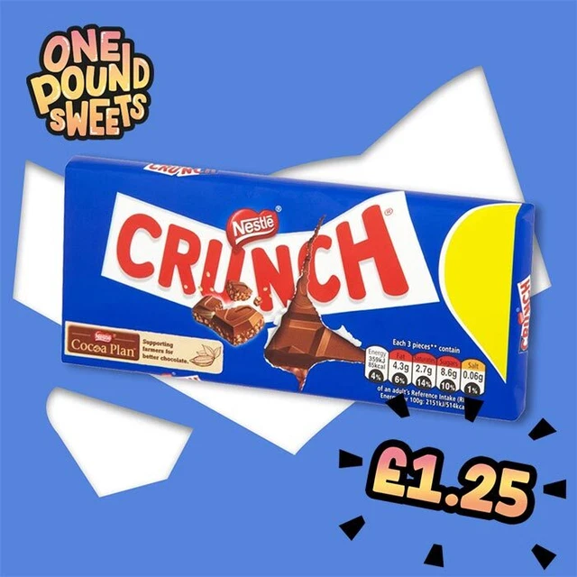NESTLE CRUNCH CHOCOLATE Block - Retro Sweets From One Pound Sweets £1. ...