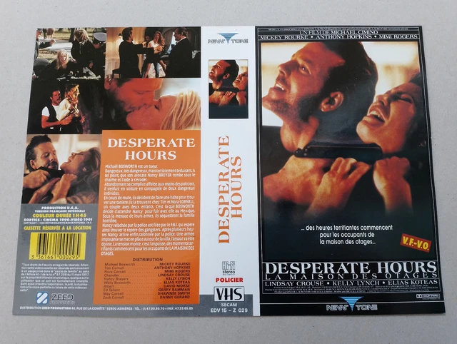 JAQUETTE VHS - Desperate Hours - Vhs Sleeve - Mickey Rourke - Anthony ...