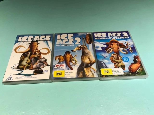 3 X ICE Age DVDs Ice Age 1 2 and 3 $12.99 - PicClick AU