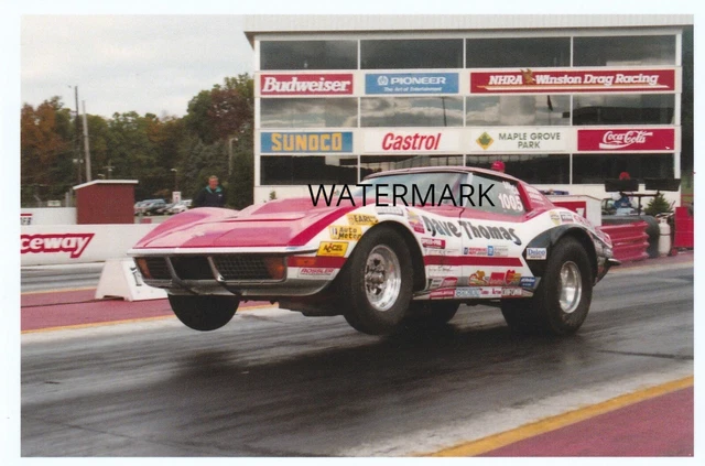 VINTAGE NHRA DRAG Racing-Dave Thomas' SS/CA 1969 Corvette-Maple Grove ...